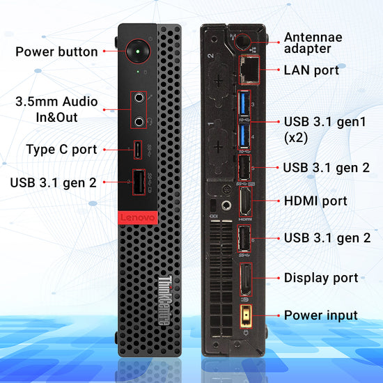 Lenovo ThinkCentre M920q High-Performance Desktop PC Mi...